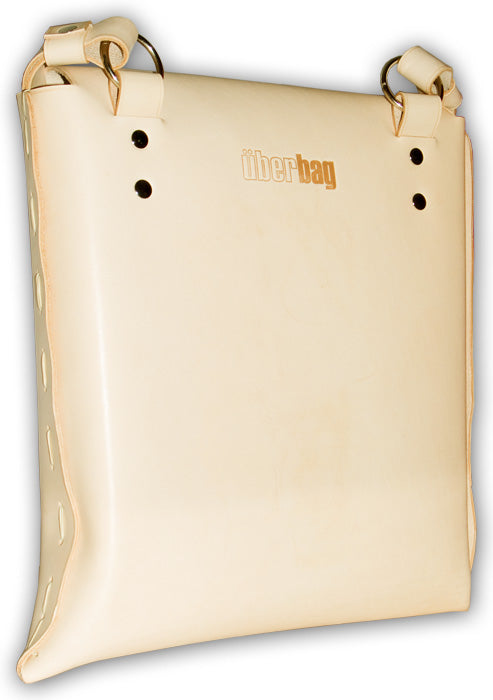UBERBAG TRIBE NATURAL VEGETABLE TANNED LEATHER MESSENGER BAG ...